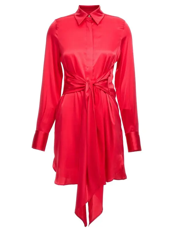 LE TWINS Cervia Stretch Silk Mini Dress - Fuchsia
