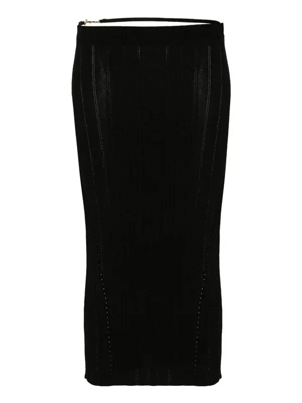 Jacquemus La Jupe Pralu Midi Skirt - Black