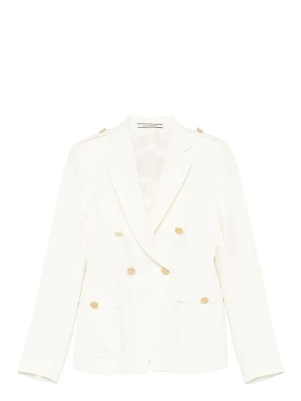 Tagliatore Wool Double-breasted Jacket - White
