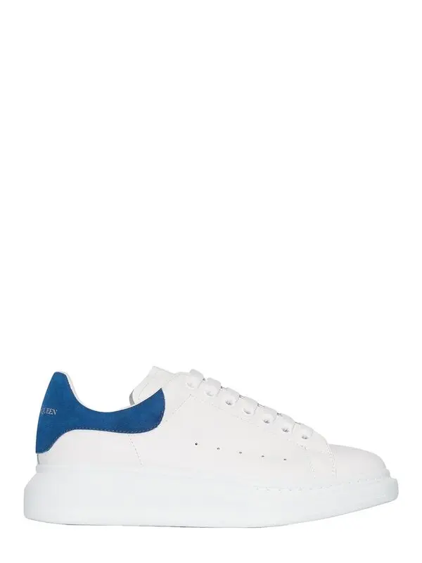 Alexander McQueen Oversized Leather Sneakers - Blue