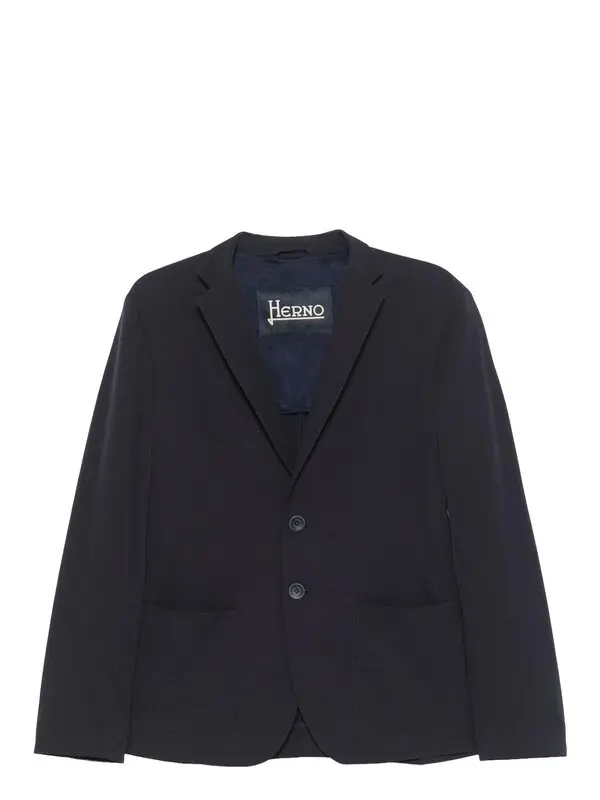 Herno Single-breasted Jacket - Blue