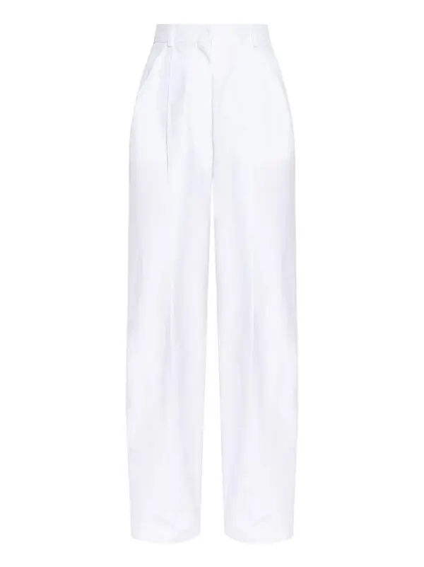 Sportmax Cotton Trousers - White