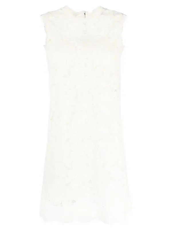 Dolce & Gabbana Lace Mini Dress - White