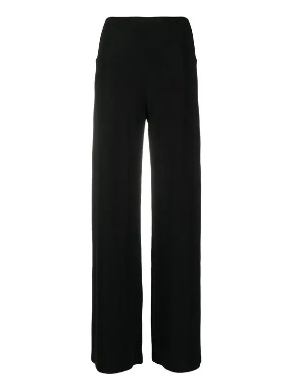 Norma Kamali Jersey Trousers - Black