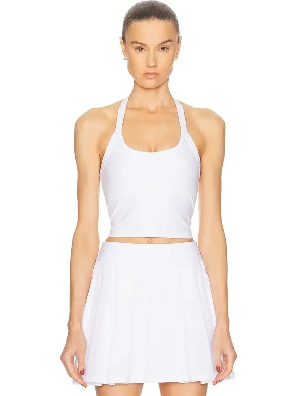 Beyond Yoga Spacedye On The Up Cropped Tank Top - Cloud White