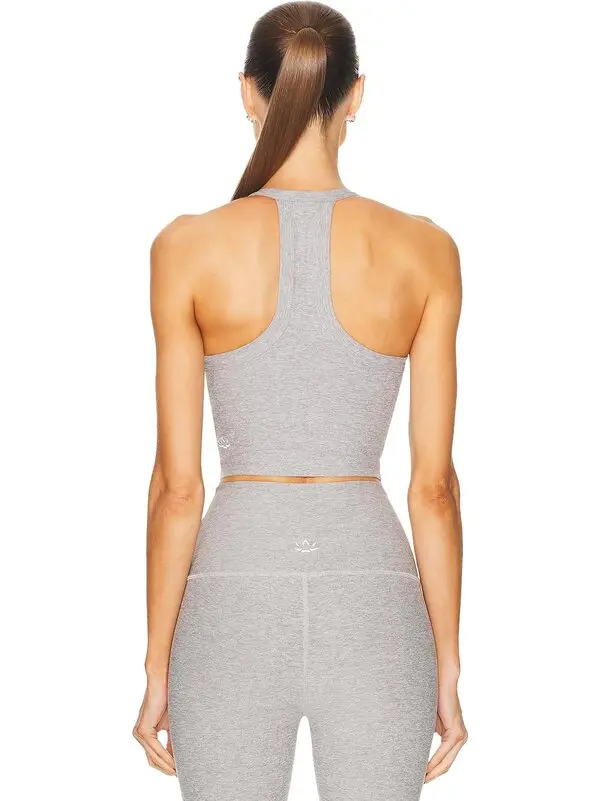 Beyond Yoga Spacedye Cropped Tank Top - Silver Mist