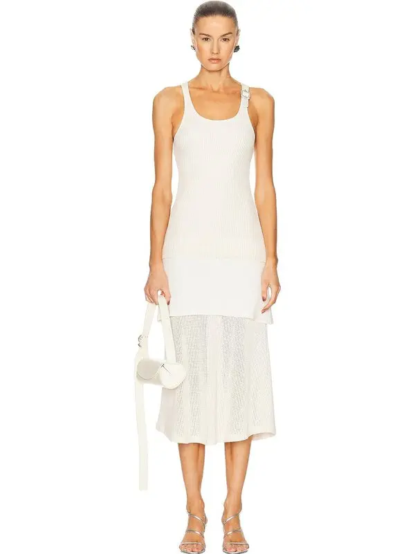 WALES BONNER Serenity Dress - Ivory