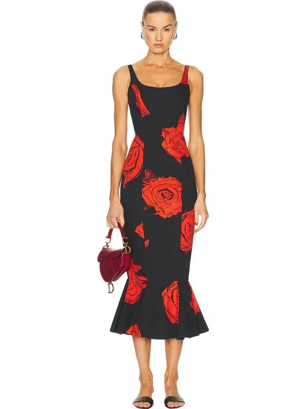 Marni Long Trumpet Dress - Black