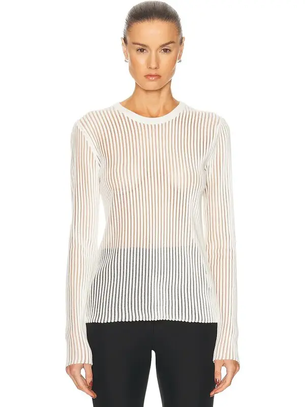 Helmut Lang Sheer Top - Ivory