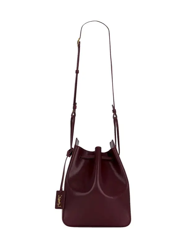 Saint Laurent Small Bucket Bag - Hot Wine