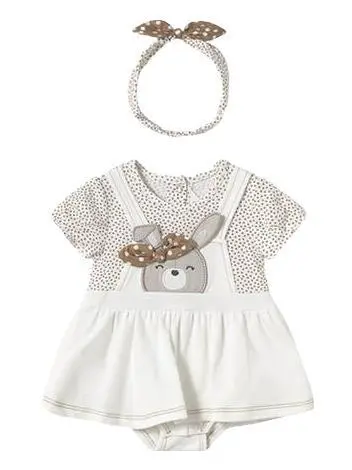 MAYORAL Knit Bunny Outfit Set - White