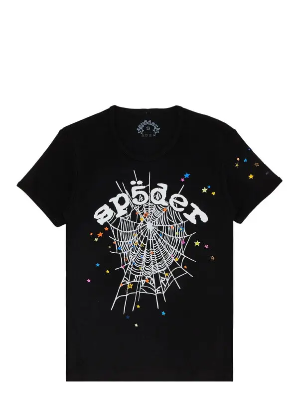 SP5DER Og Web V2 Baby Tee - Black