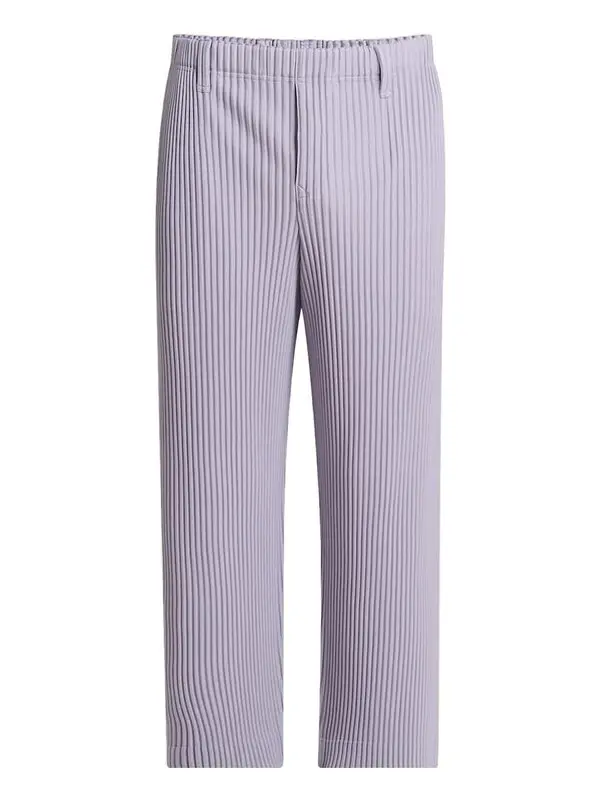 Issey Miyake Tailored Pleats Straight-leg Pants - Cloud Gray