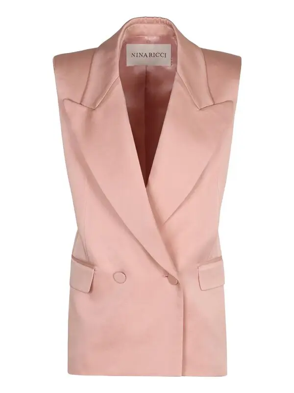 Nina Ricci Double-breasted Waistcoat - Pink