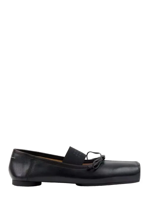 MAISON MARGIELA Leather Ballet Flats - Black
