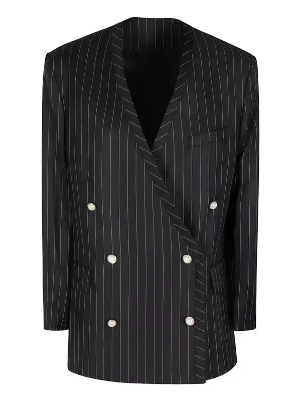 Casablanca Wool Blazer - Black