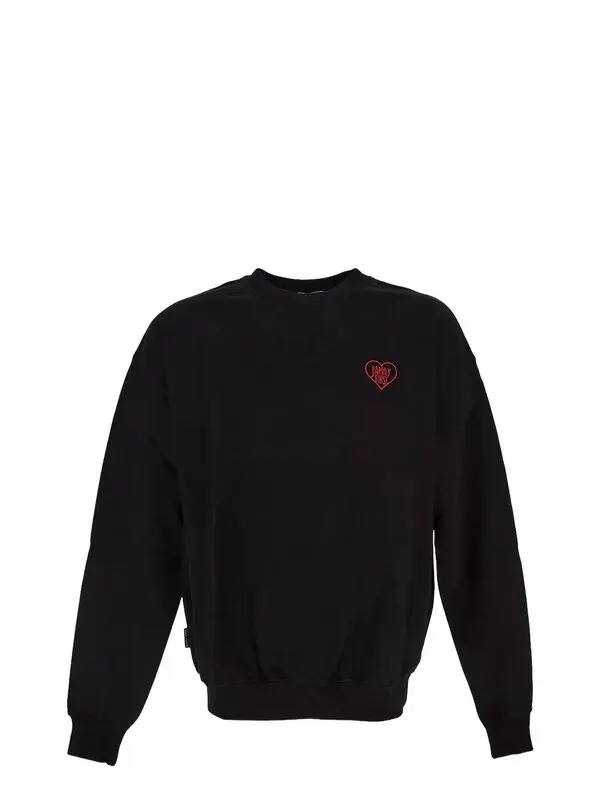 FAMILY FIRST Logo-embroidered Sweatshirt - Black