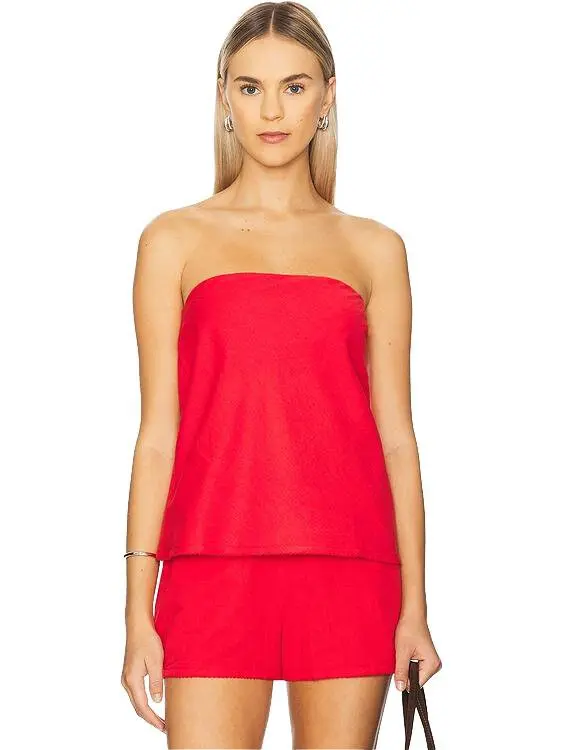 Beach Riot Celeste Sleeveless Top - Red