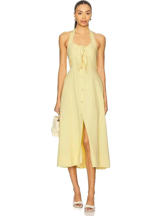 Astr The Label Katherine Dress - Yellow