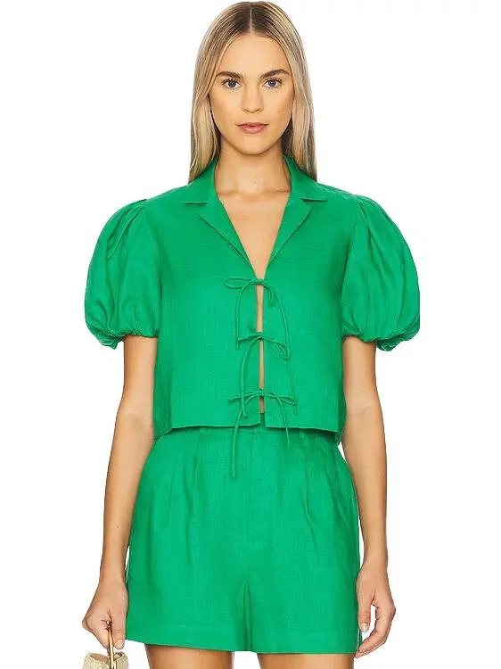 Yumi Kim Ali Top - Green Linen
