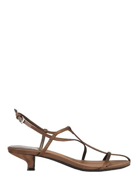 Jeffrey Campbell Trawl-md Sandal - Espresso Satin