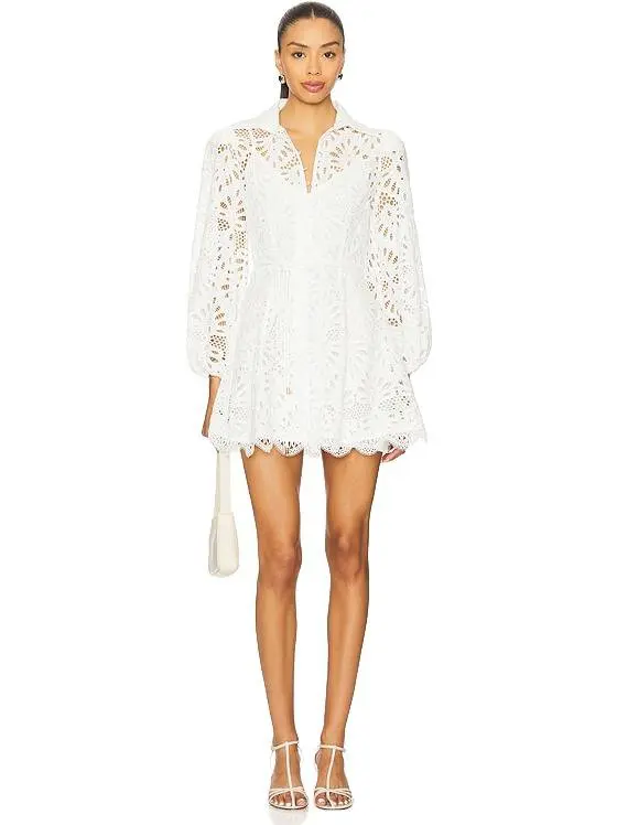 ELLIATT Carli Mini Shirtdress - Ivory