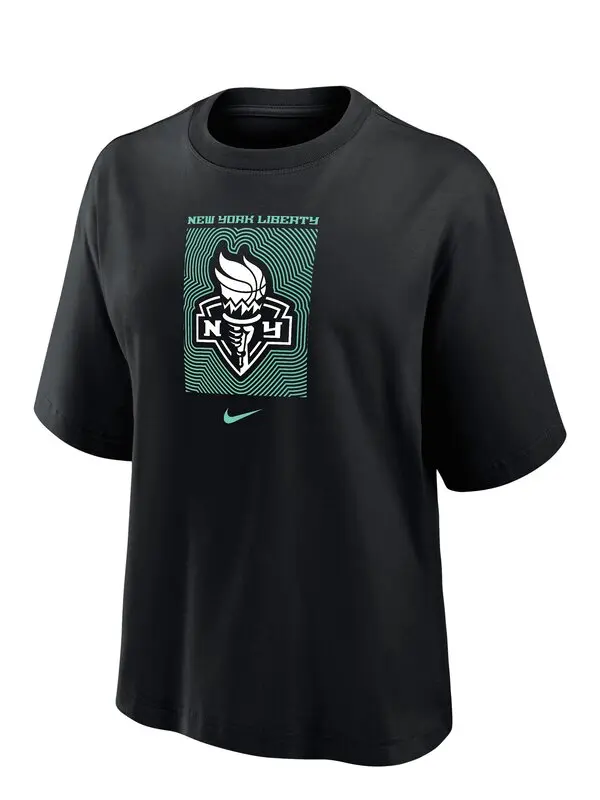 Nike New York Liberty Wnba Boxy T-shirt - Black