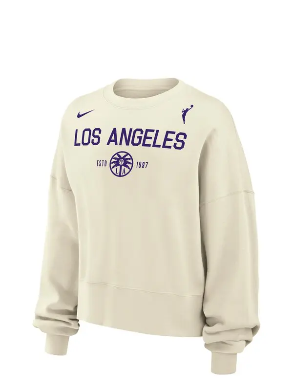 Nike Los Angeles Sparks Phoenix Fleece Crew-neck Sweatshirt - White