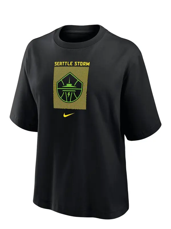 Nike Seattle Storm Wnba Boxy T-shirt - Black