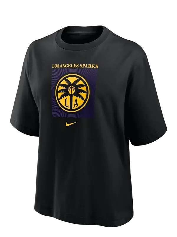 Nike Los Angeles Sparks Wnba Boxy T-shirt - Black