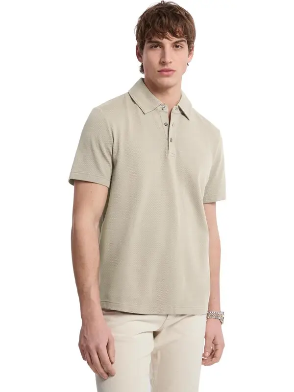 Michael Kors Stretch Cotton Polo Shirt In Size By - Grey
