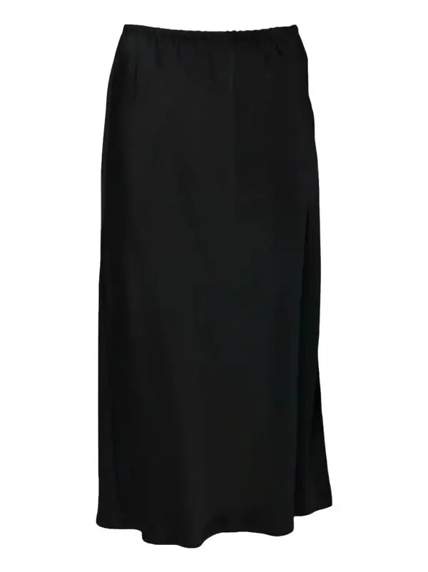 JIL SANDER Satin Midi Skirt - Black