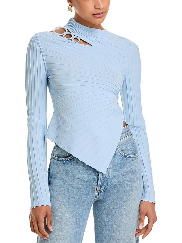 Cult Gaia Tayla Knit Top - Coastal