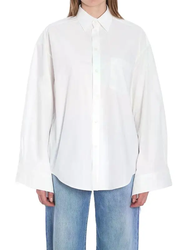 Balenciaga Tied-cuff Shirt - White