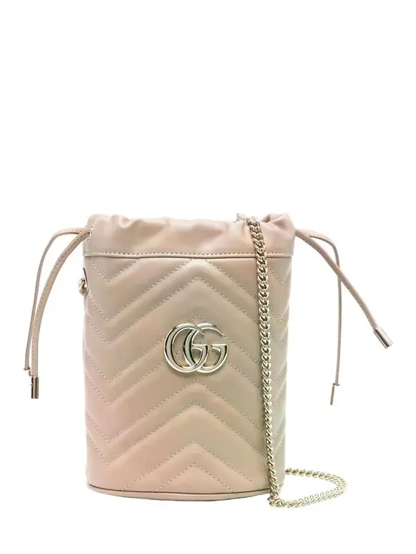 Gucci Gg Marmont Bucket Bag - Neutrals