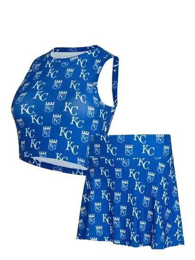 CONCEPTS SPORT Knit Tank Top & Skort Set - Royal