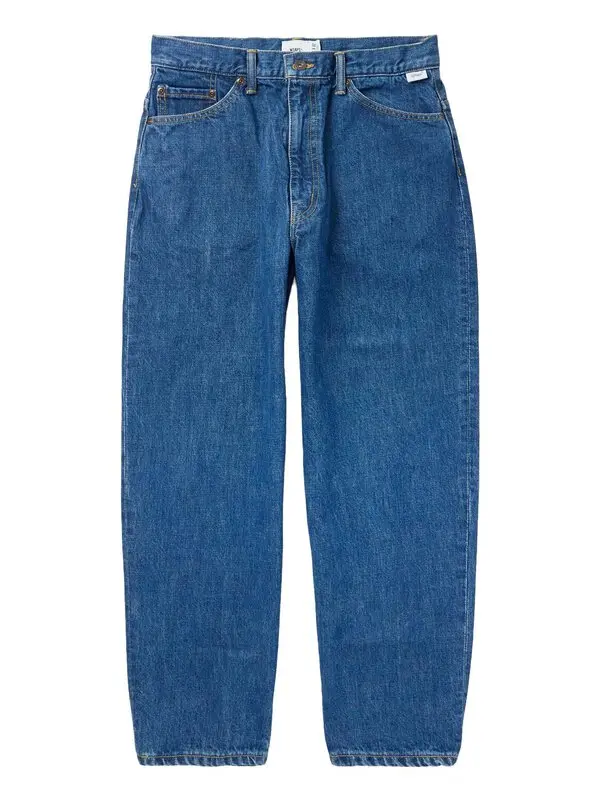 WTAPS Straight-leg Cropped Jeans - Blue