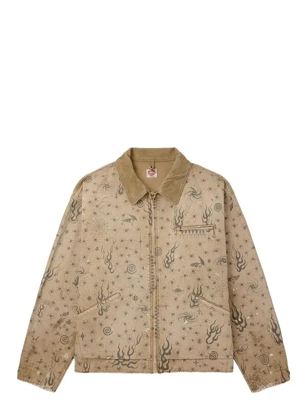 SAINT MXXXXXX Dr. Woo Printed Cotton-canvas Jacket - Neutrals