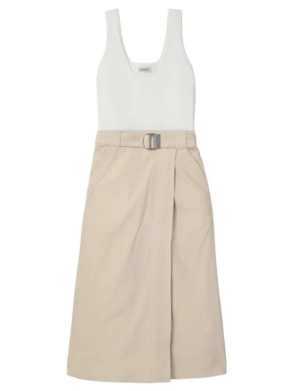 Simkhai Camden Belted Midi Dress - Neutrals