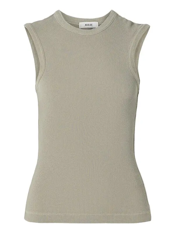 AGOLDE Cassidy Ribbed Tank - Neutrals