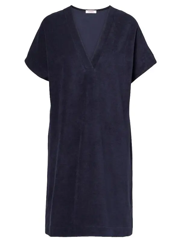 ERES Balneaire Cotton Terry Beach Dress - Blue