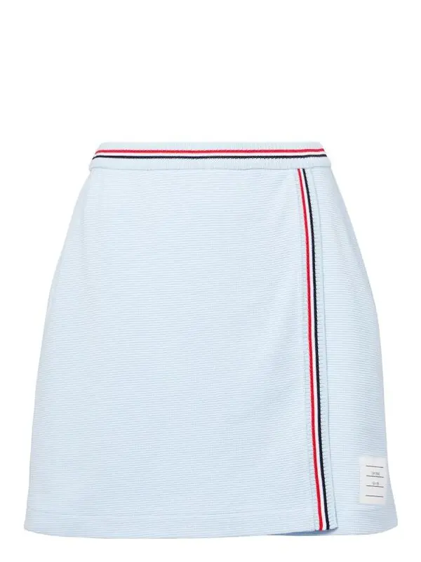 Thom Browne Cotton Wrap Skirt - Blue