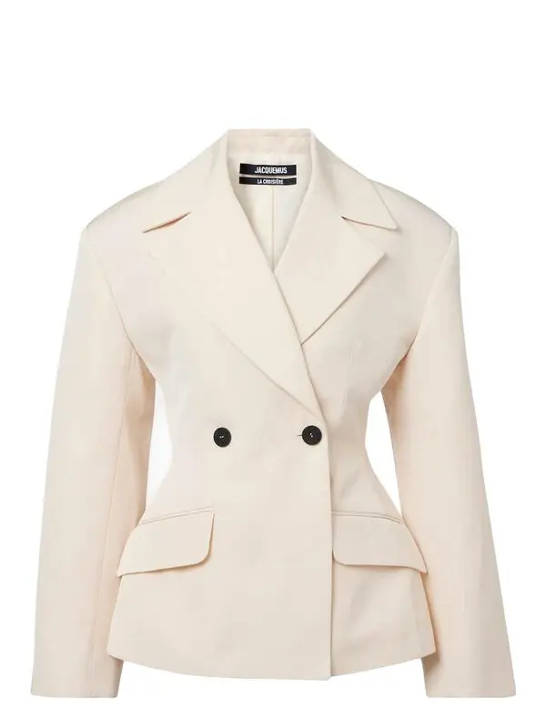 Jacquemus Norma Double-breasted Blazer - Beige