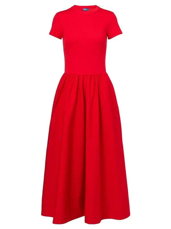 Polo Ralph Lauren Cotton T-shirt Dress - Red