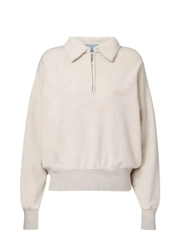 Prada Cotton Sweatshirt - White