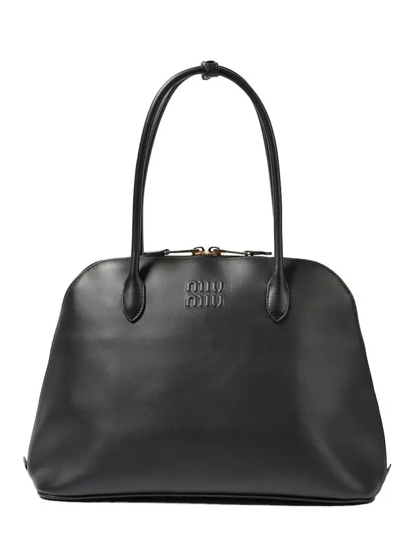 Miu Miu Small Leather Shoulder Bag - Black