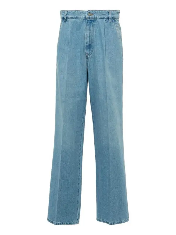 Miu Miu Low-rise Wide-leg Jeans - Blue