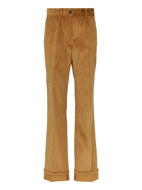 Miu Miu Low-rise Corduroy Pants - Brown
