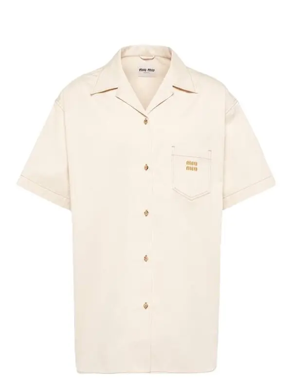 Miu Miu Denim Shirt - Beige