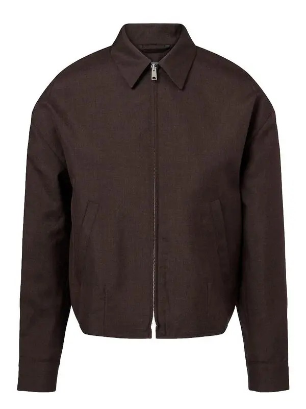 Prada Mohair And Wool Blouson - Brown